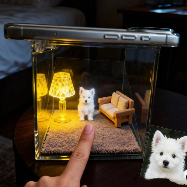 Pet Holographic Memorial Box – DIY Digital Pet Memorial Box to Forever ...